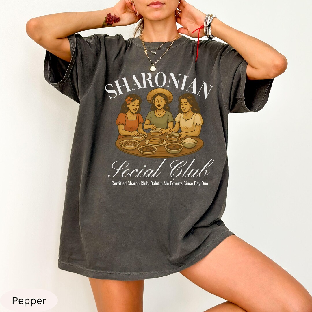 Sharon Social Club Filipino Shirt,funny Lumpia Filipina Tshirt,filipino ...