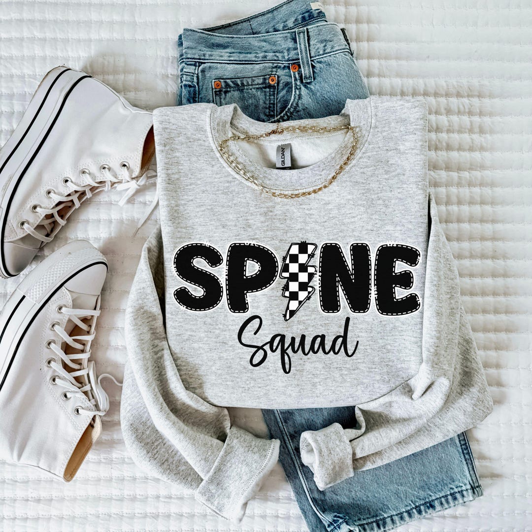 Spine Squad Sweatshirt,ortho Joint Spine Doctor Crewneck Sweater ...