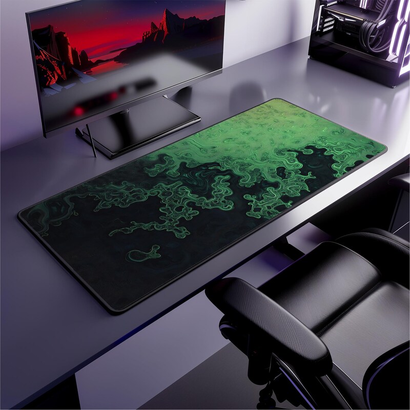 Green Desk Mat - Etsy