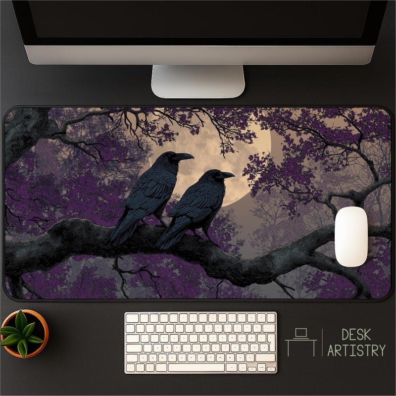 Gothic Raven Computer Mat - Etsy