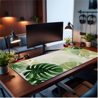 Plant Deskmat, Personalized Plant Mouse Pad, Botanical Mouse Pad, Plant ...