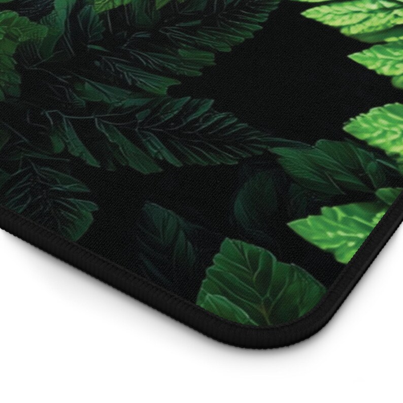 Emerald Fern Desk Mat: Gothic Botanical Office Decor - Etsy