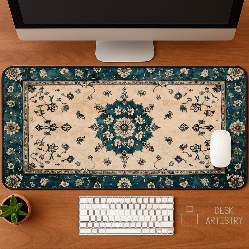 Desk Mats Teal - Etsy