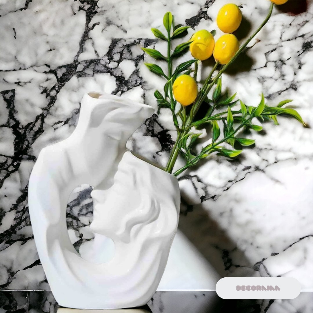 Ceramic Modern Couple Unity Vase Handmade Love Flower Pot Nordic Vase ...