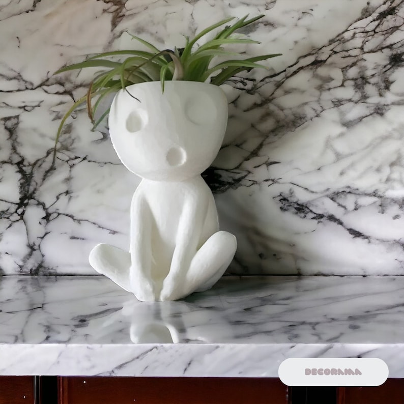 Cute Indoor Kodama Planter Studio Ghibli Home Decor Decorative Ghibli ...