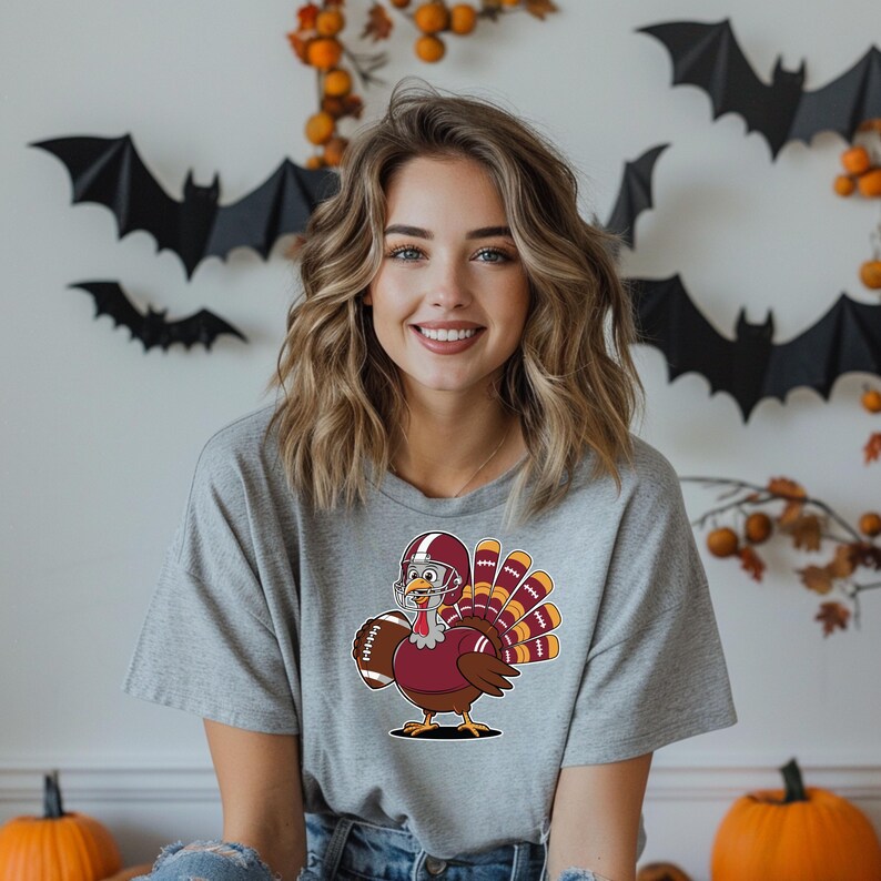 Thanksgiving Football Turkey DTF Transfer, Ready to Press - Etsy