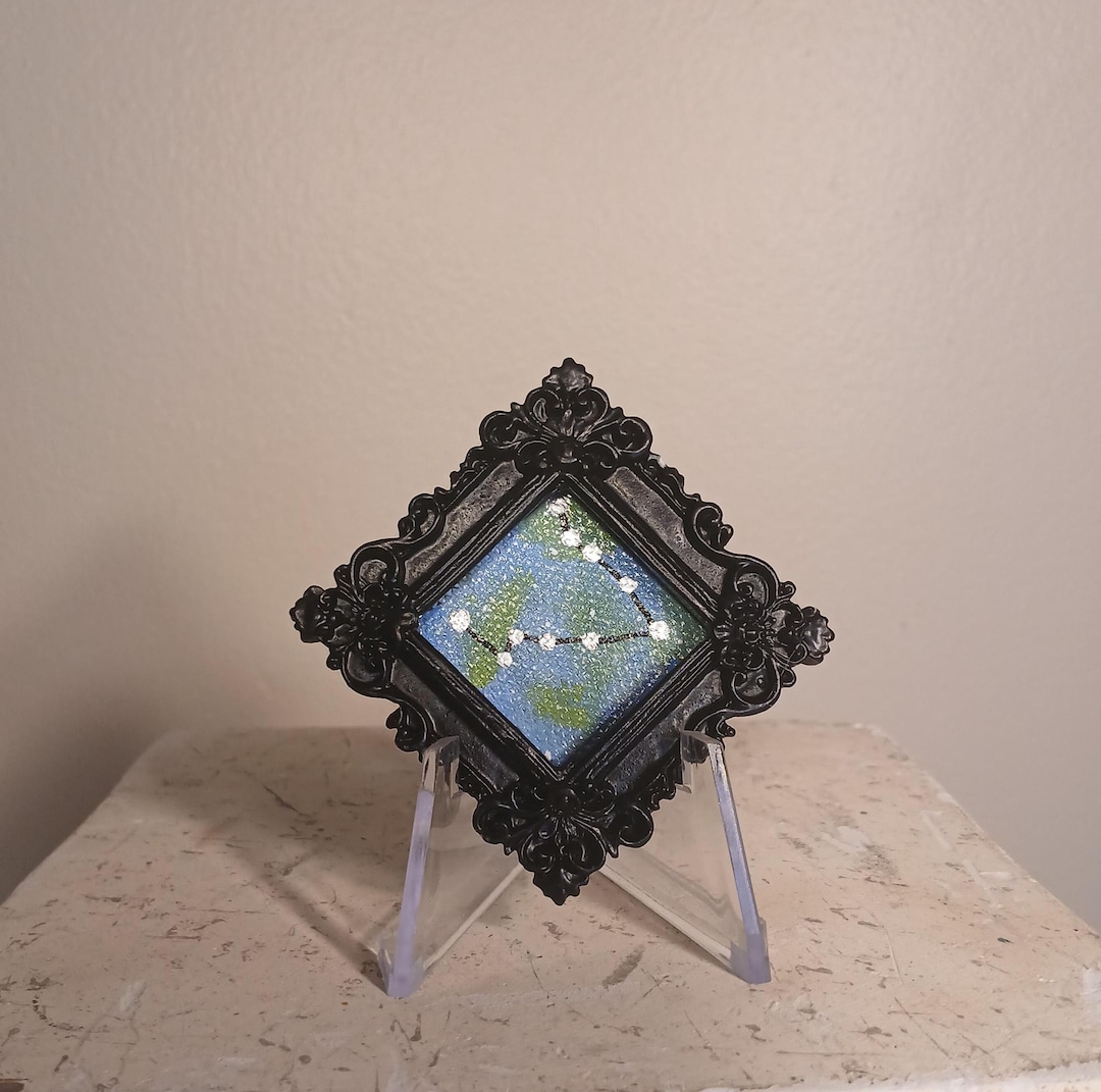 Pisces | Zodiac Constellation Miniature Paintings as Hair Clips ...