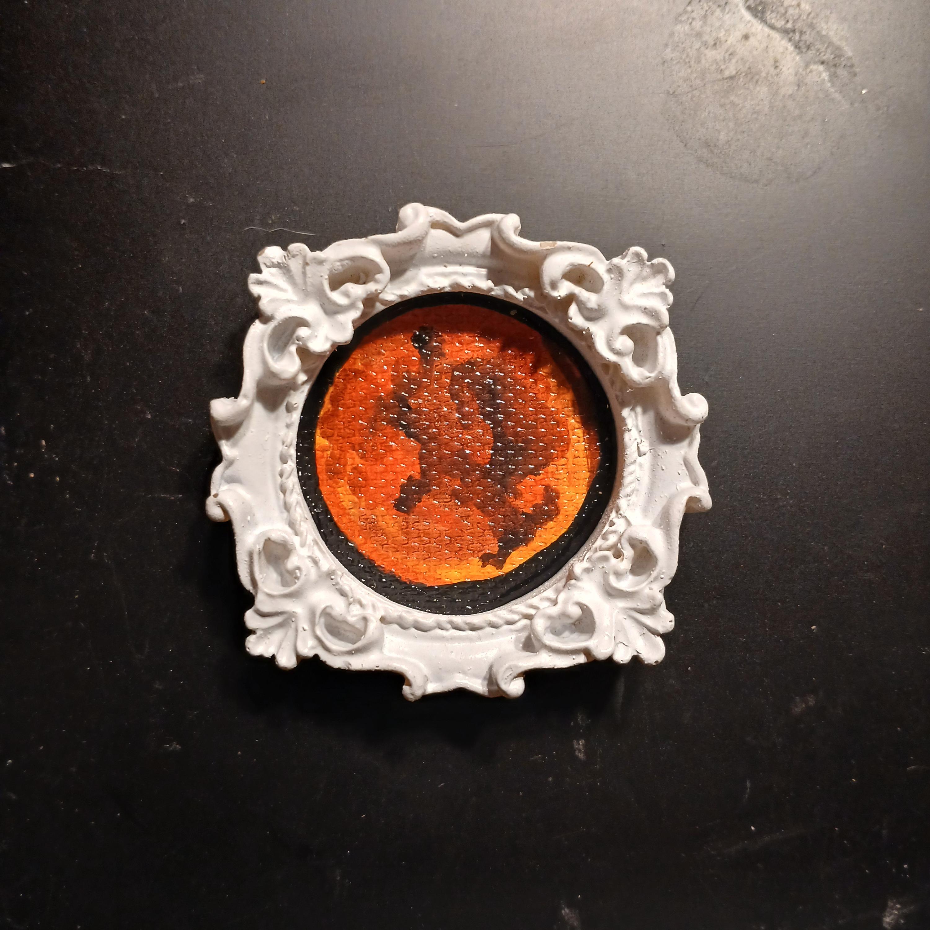 Solar Eclipse | Moon Phases Miniature Paintings as Hair Clips ...