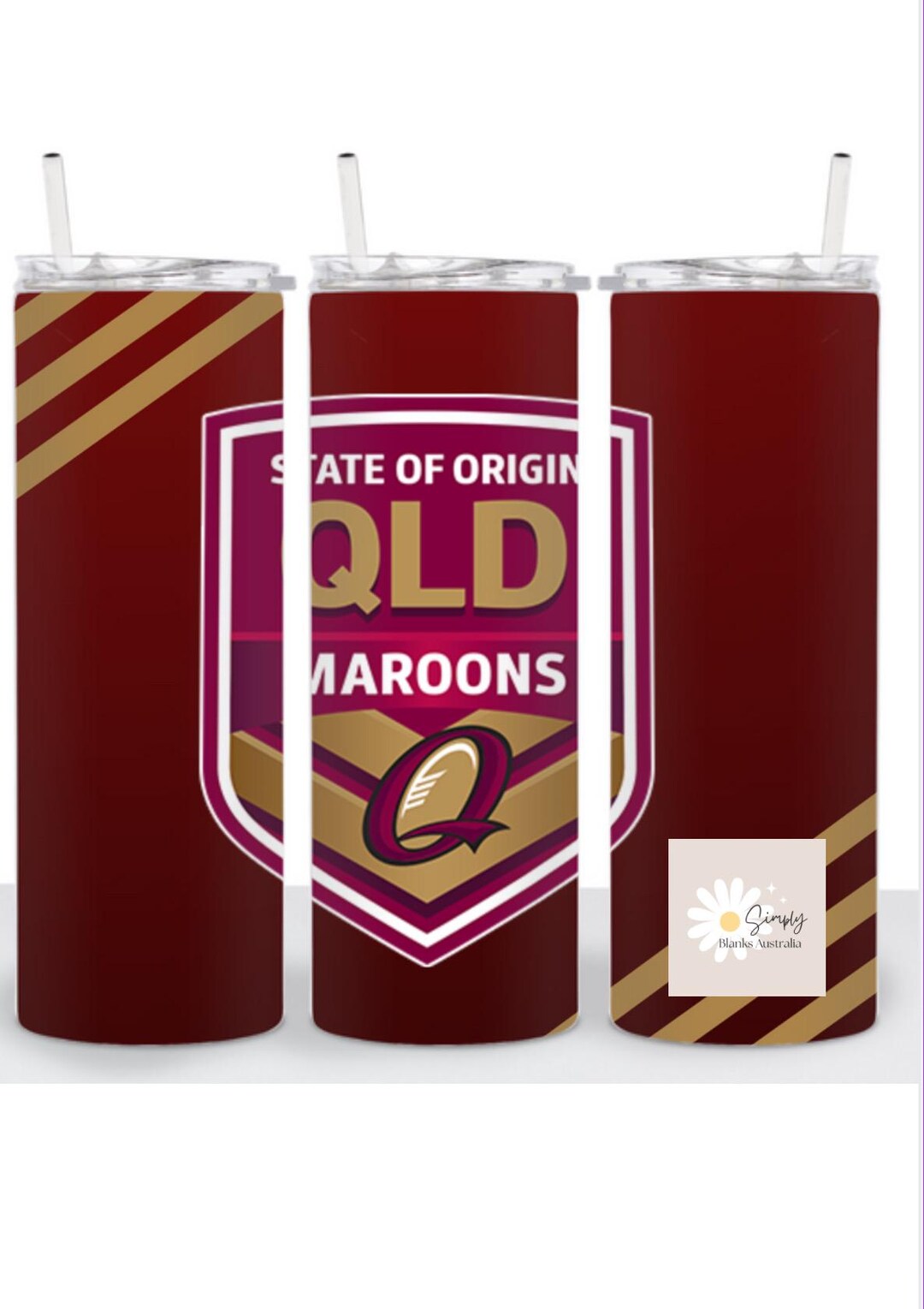20oz Tumbler QLD Origin Maroons Team Sublimation Print PNG - Etsy Australia