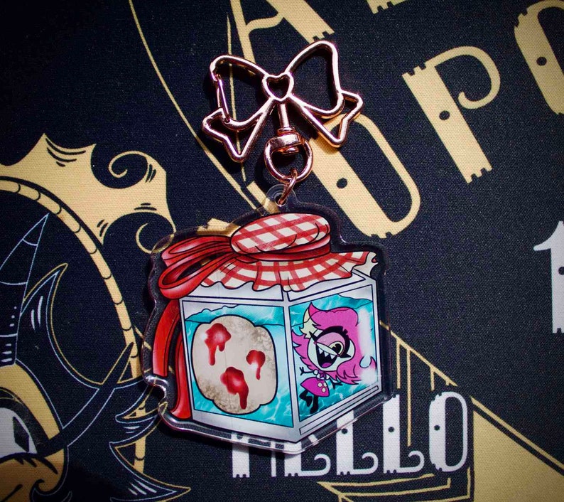 Keychain: Hazbin Hotel - Etsy