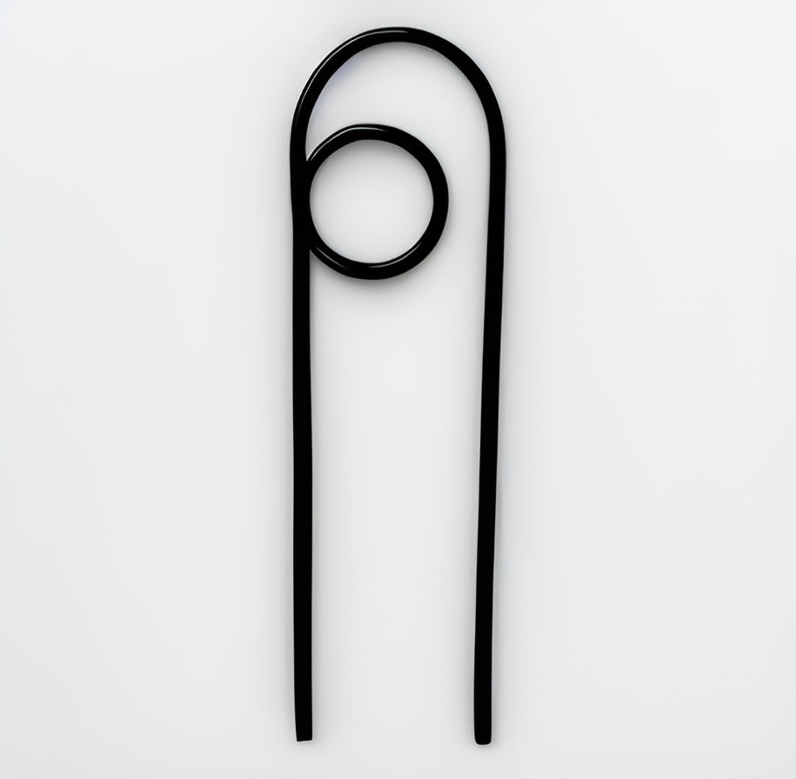 Black Metal Plant Stake With Loop Feature - Etsy