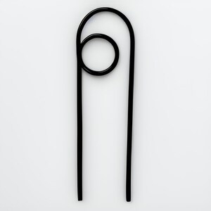 Black Metal Plant Stake With Loop Feature - Etsy