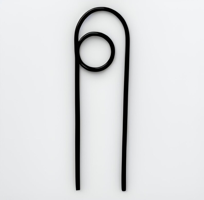 Black Metal Plant Stake With Loop Feature - Etsy