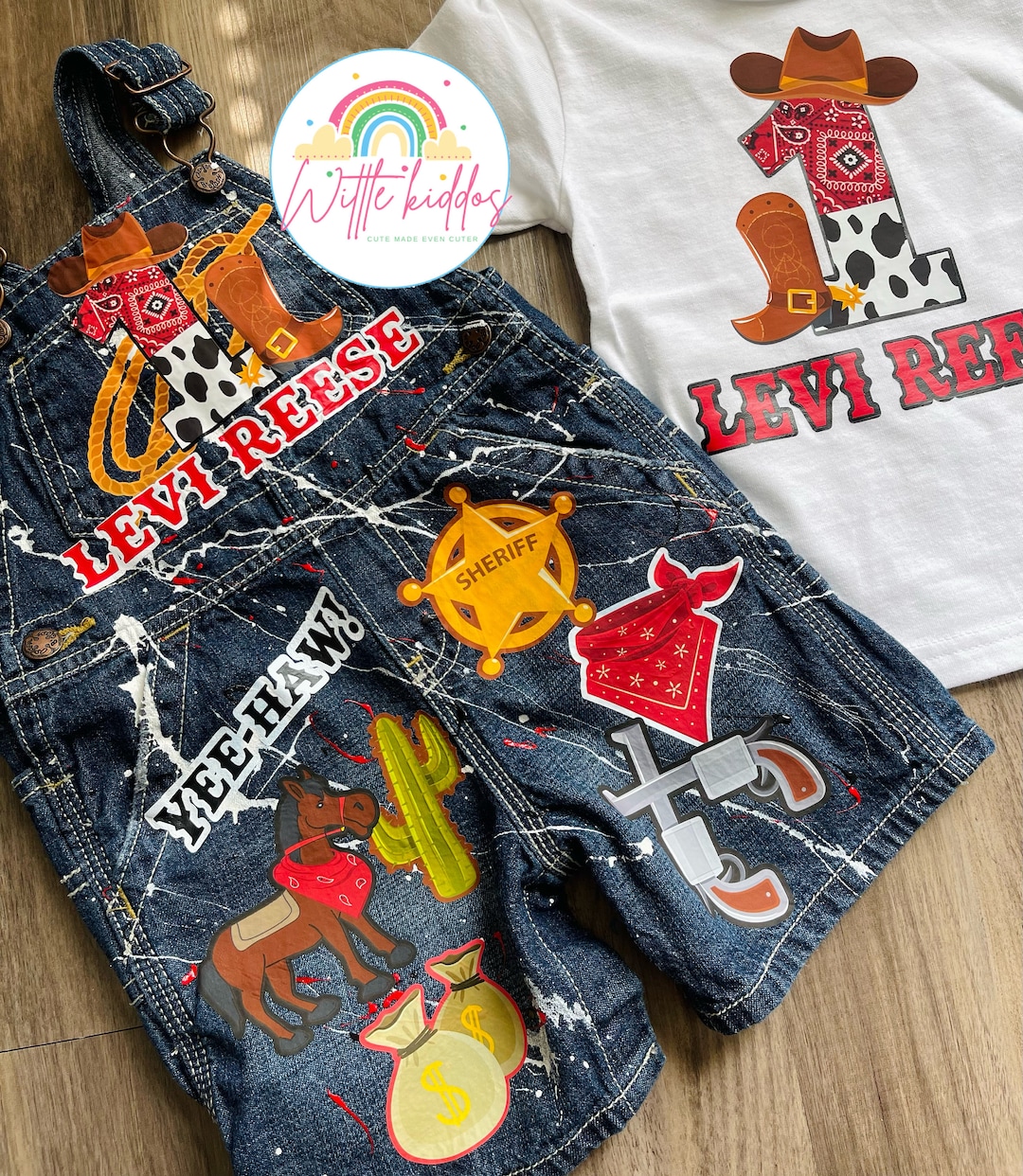 Rodeo Custom Birthday Outfit, Rodeo Cow Theme Custom Overalls ...