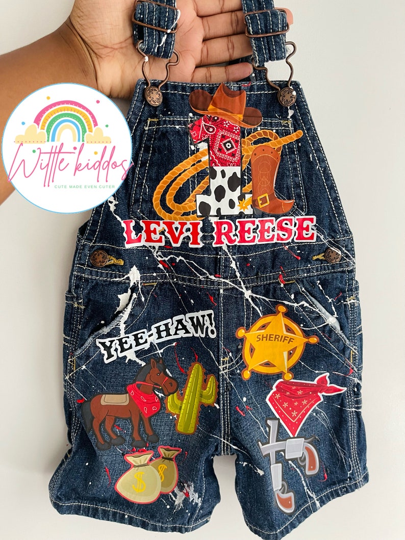 Rodeo Custom Birthday Outfit, Rodeo Cow Theme Custom Overalls ...
