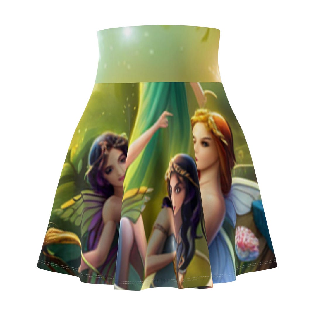 Fairy Skater Skirt, Pixie Fantasy Women's Clothing, Enchanted Forest Apparel, Magical Woodland ...