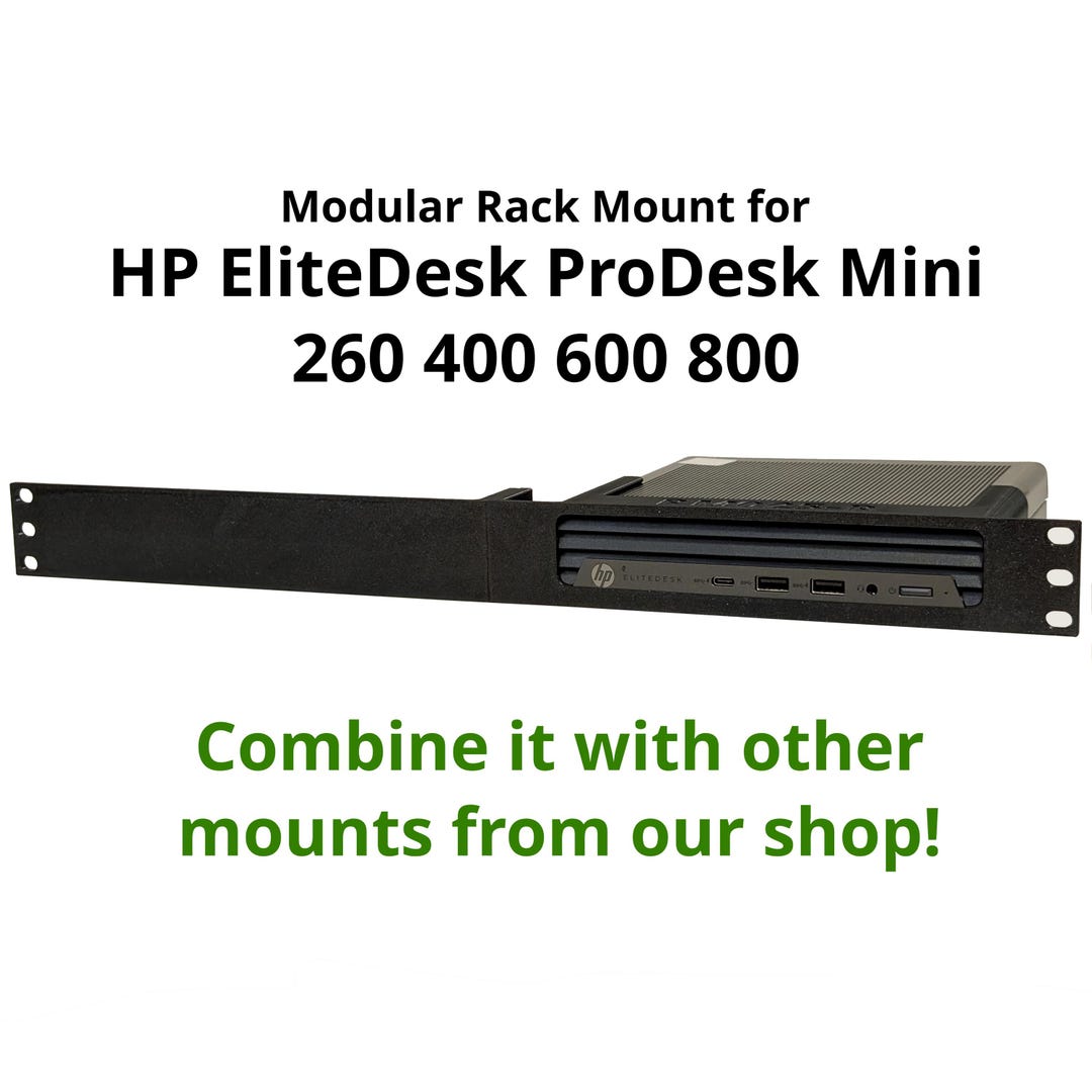 Rack Mount for HP Elitedesk Mini Prodesk Mini Server Home Lab Network ...