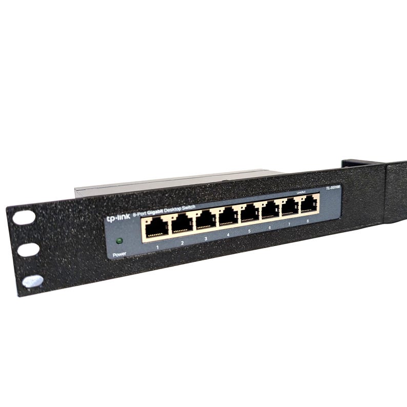 Rack Mount 1U 19" for Tp-link TL-SG108 ER605 TL-SF1006P, Home Lab ...