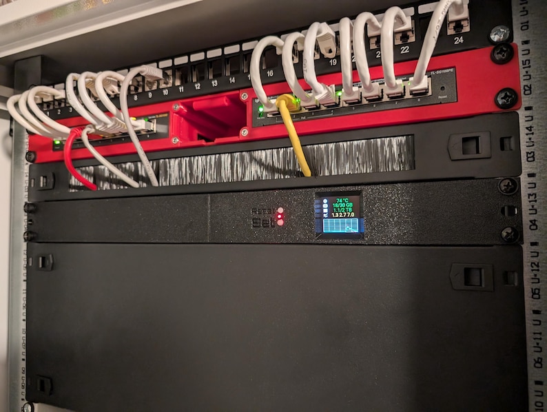 Status Display for Server Rack 19" Network Cabinet Home Lab Home ...