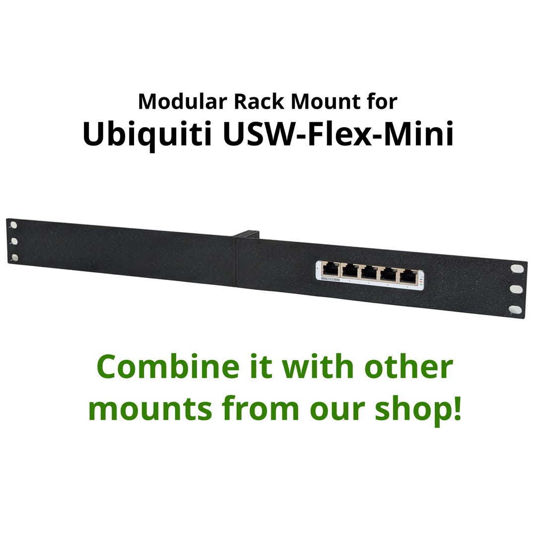 Rack Mount 19” for Ubiquiti Unifi Usw-flex-mini Server Home Lab Network ...