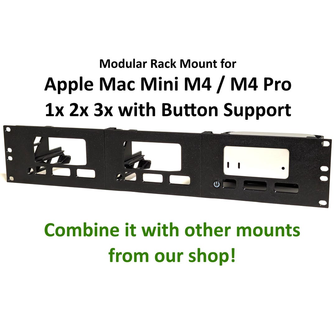 Rack Mount for Apple Mac Mini M4 / M4 Pro 2024 Cluster Home Lab - Etsy