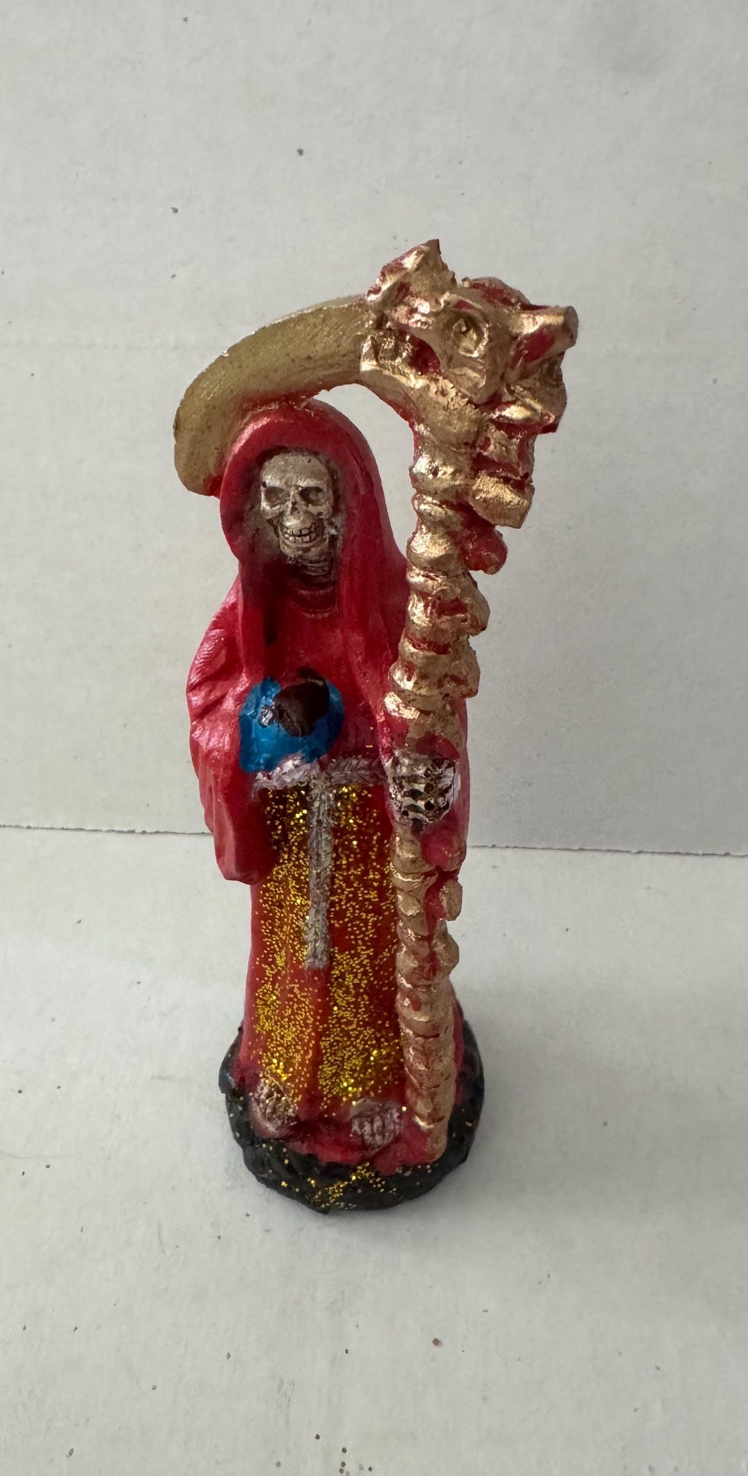 5 Inch Santa Muerte Red - Etsy