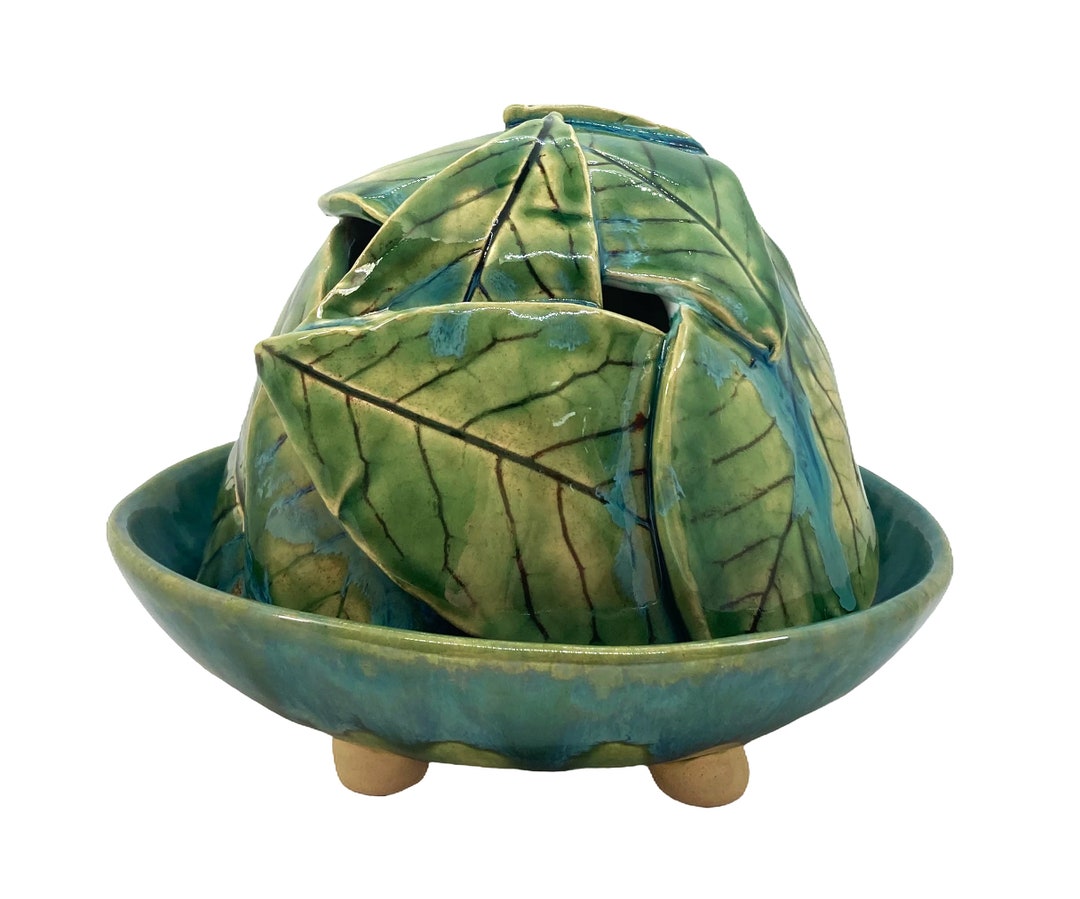 Ncense Burner Magnolia Leaves Set of Four - Etsy