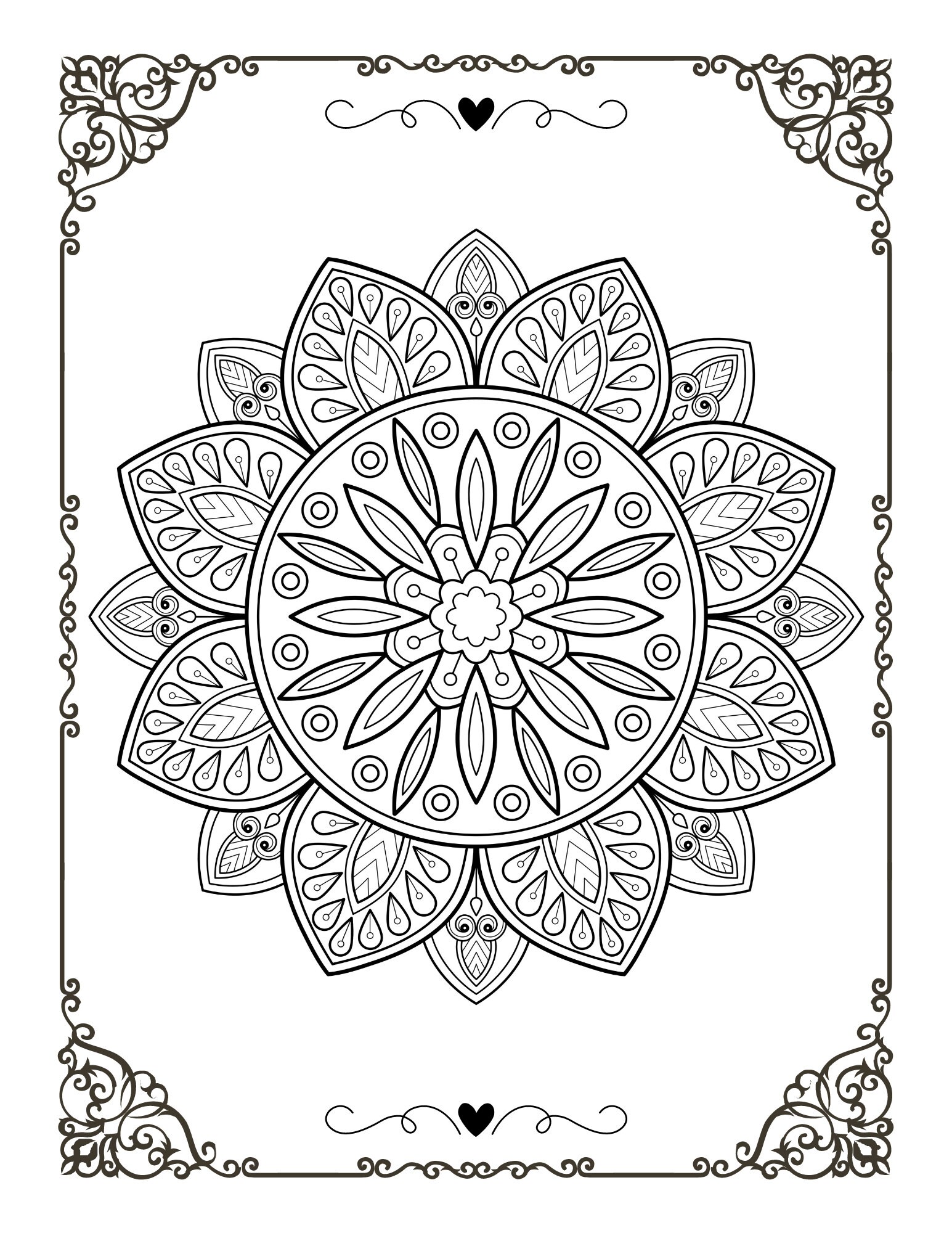 12. Mandalas of Wellness 4 Coloring Pages for Weight Loss and ...