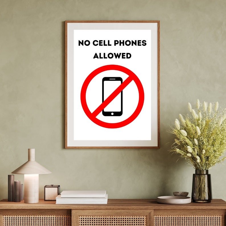 Printable No Cell Phones Allowed Sign, Printable No Cell Phone Use in ...