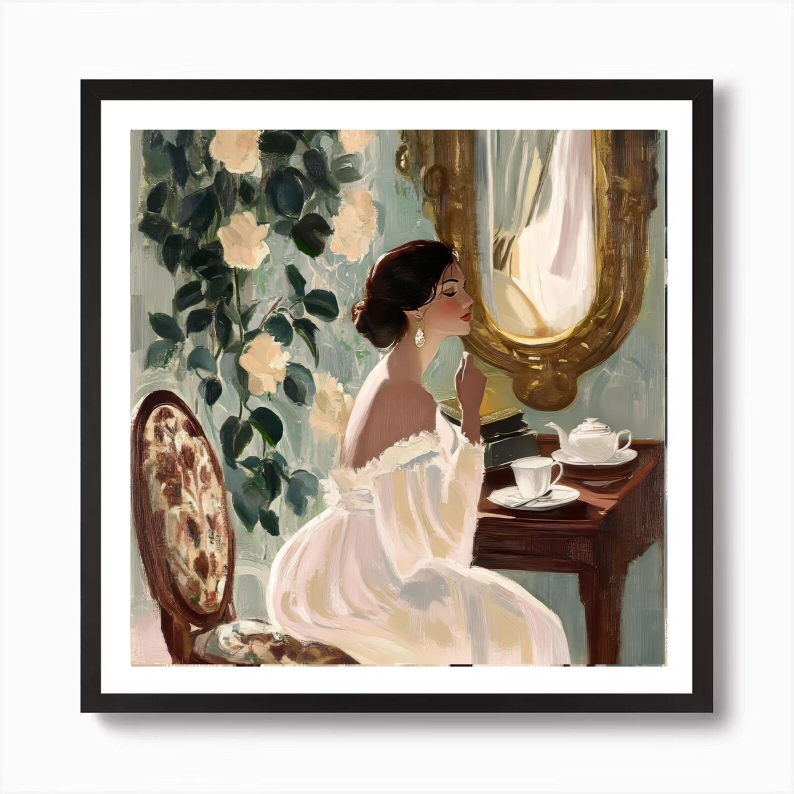 Stillness Speaks-4 Elara Yasna, Woman Art Print, Woman Wall Print, Gift ...