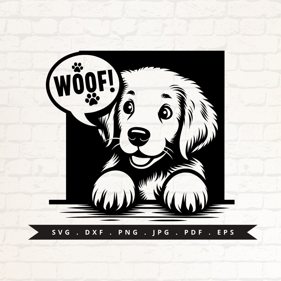 GOLDEN RETRIEVER PUPPY Svg , Dog Svg, Pet Svg , Animal Svg, Wolf ...