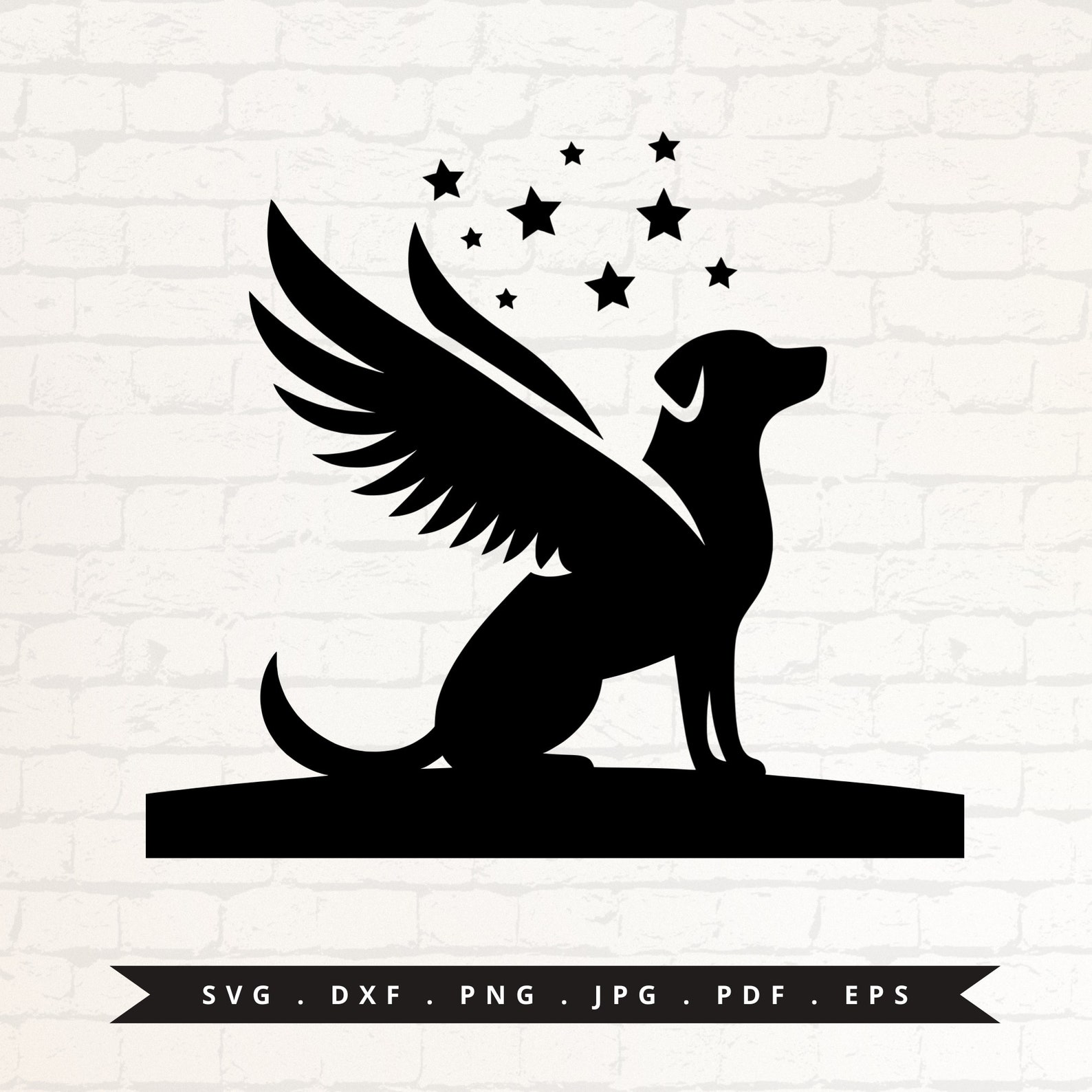 Dog Memorial SVG / Angel Wings SVG / Dog Loss Svg / Dog Svg / Pet Loss ...