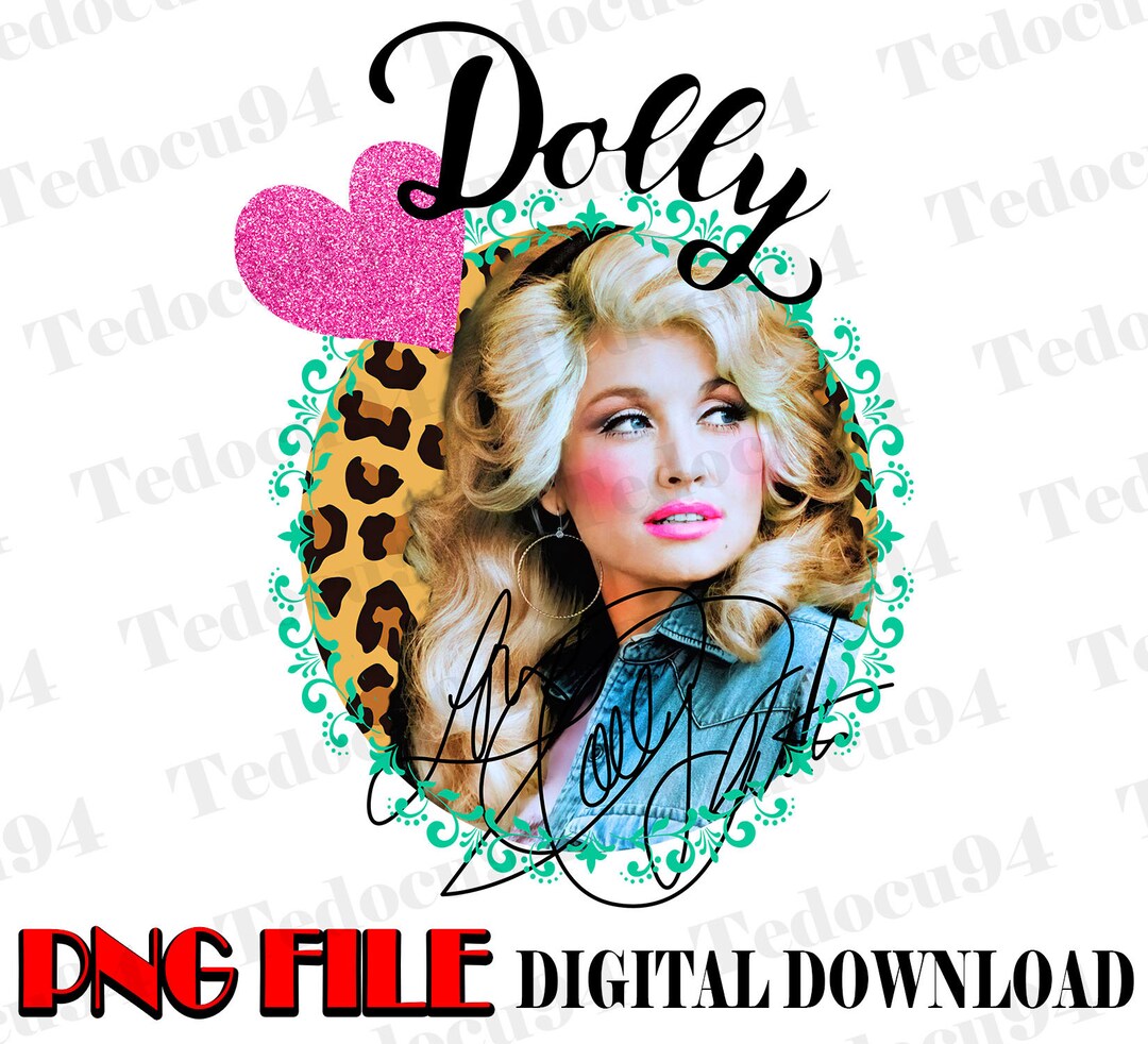 Dolly Parton PNG File, Vintage Dolly Parton T-shirt Design Ready to ...