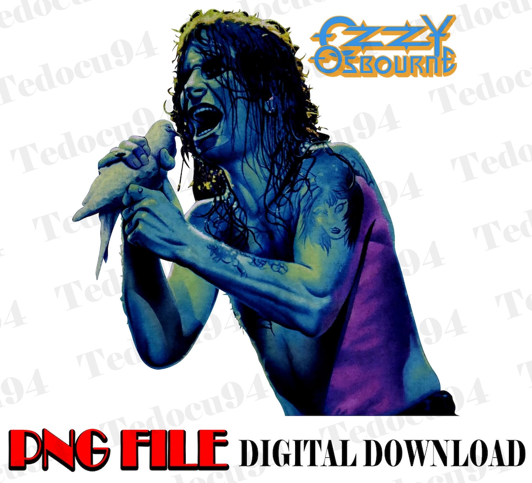 Ozzy Osbourne PNG File, Vintage Ozzy Osbourne T-shirt Design Ready to ...