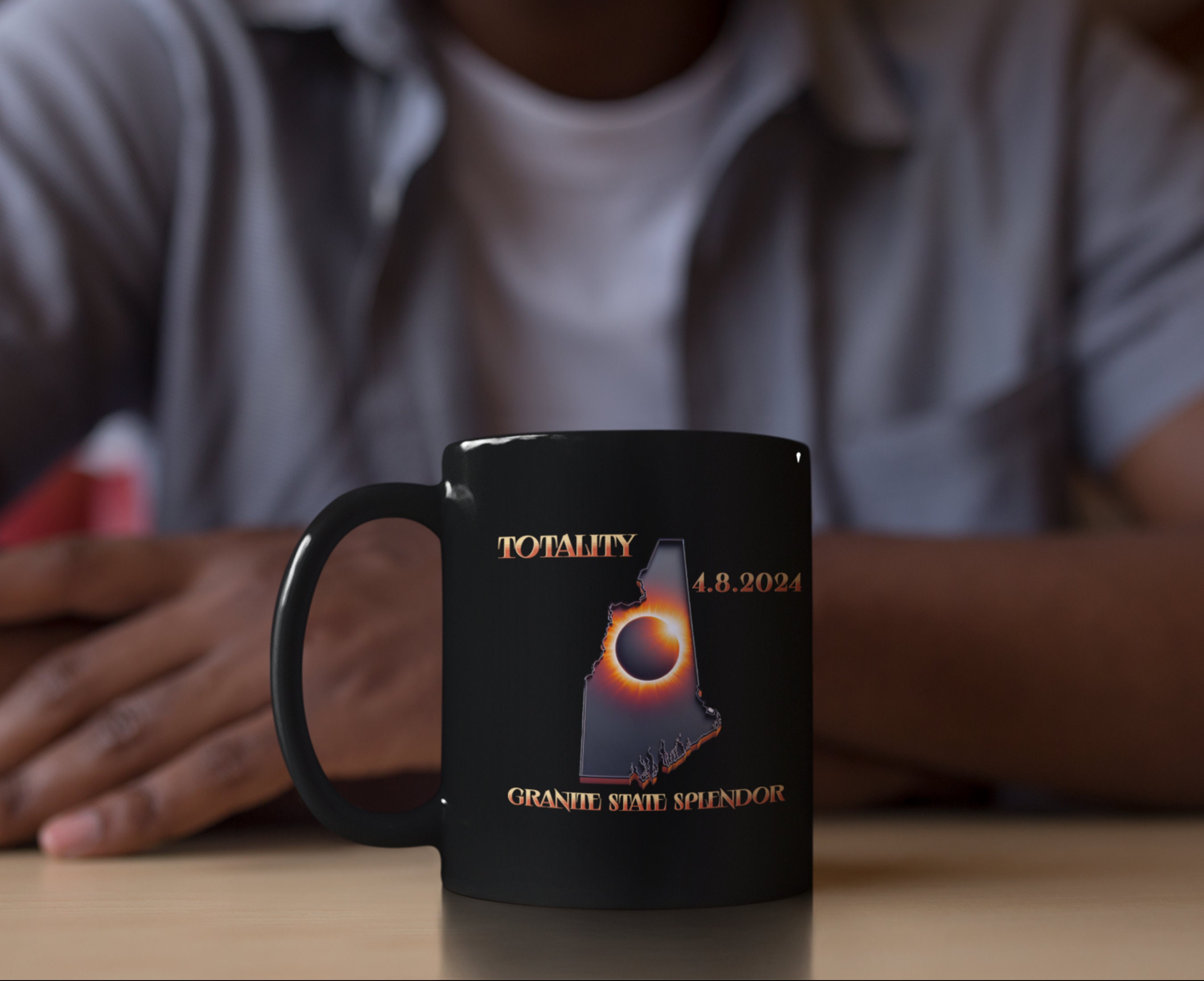 Total Solar Eclipse 2024 Mug, Granite State Splendor, Commemorative ...