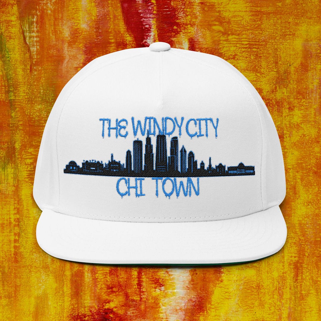 Chicago Skyline Embroidered Art: Windy City Urban Cityscape Decor Gift ...
