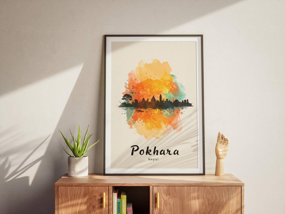 Pokhara Poster Print, Pokhara Wall Art, Country Print, City Art ...