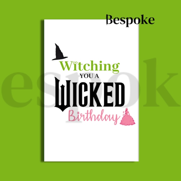 Wicked Birthday Card - Etsy