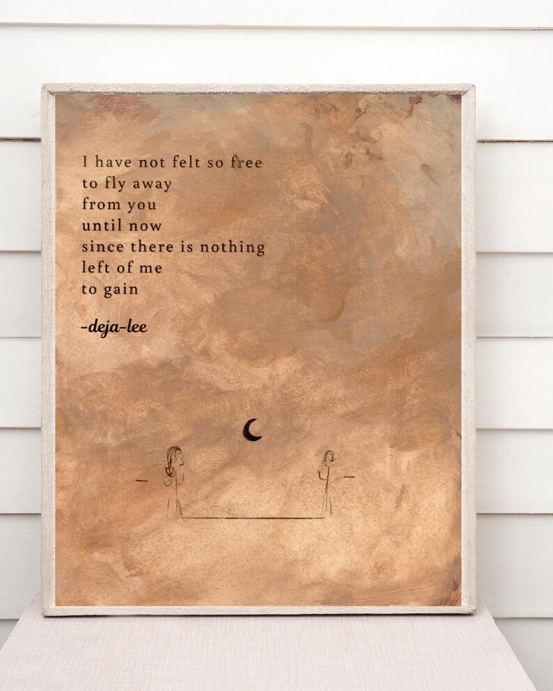 Goodbyes Poetry Art - Etsy