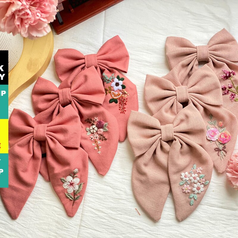 Custom Hair Bows - Etsy