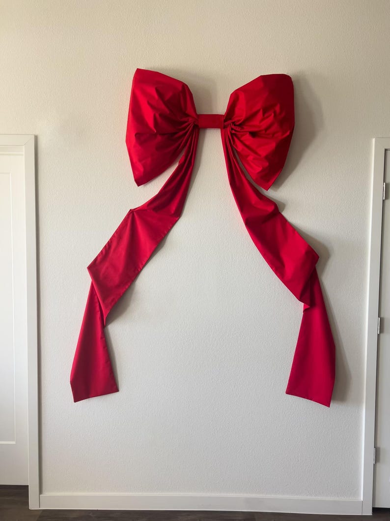 Big Red Bow, Loveshackfancy Inspired, Large Red Bow, Birthday Party ...