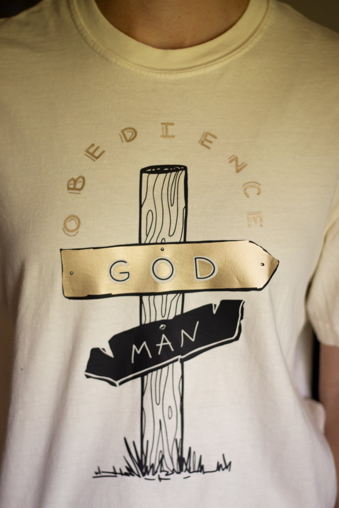 Christian Graphic Shirt Apparel: Obedience in God Over Man, God Fearing ...