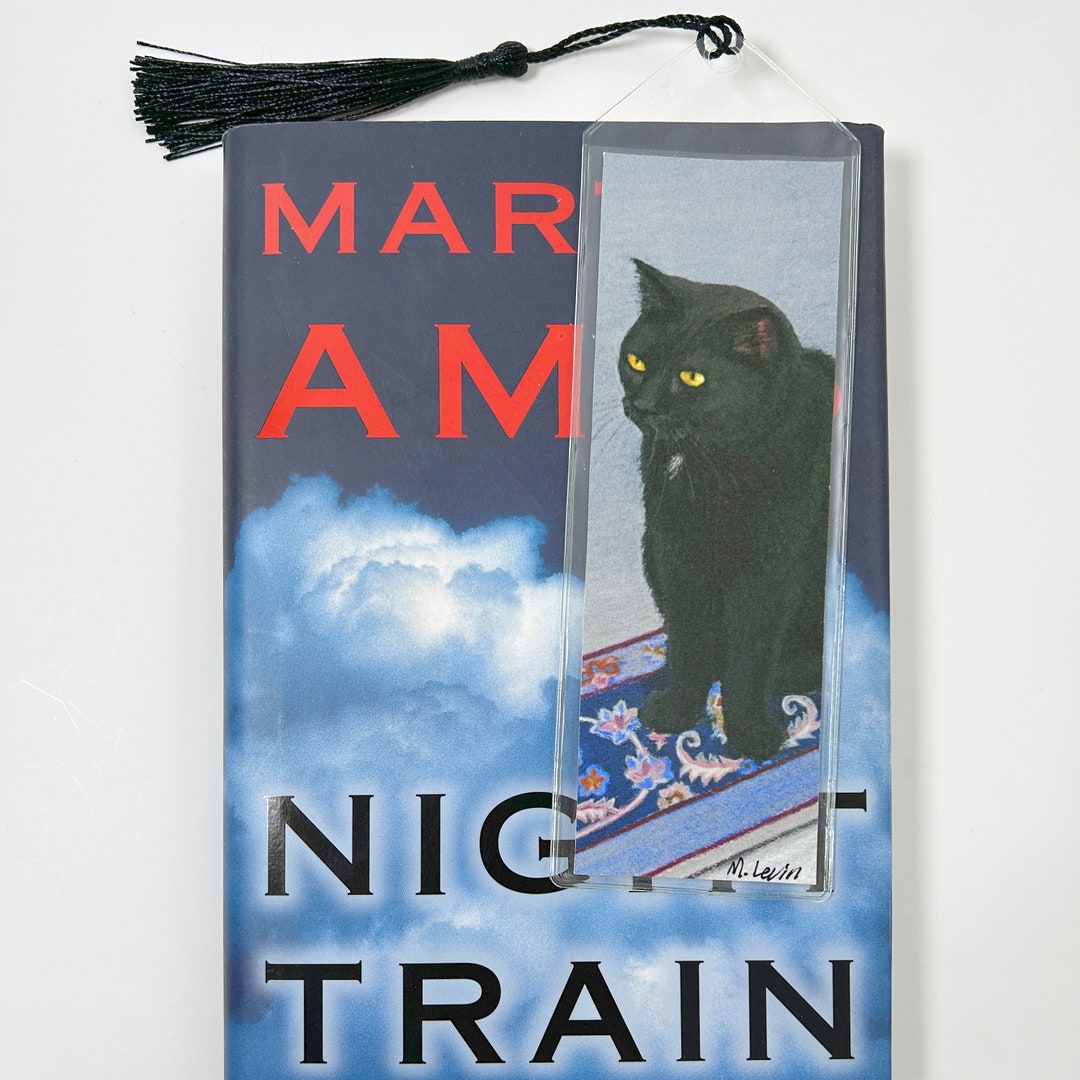 Midnight, Black Cat Bookmark for Cat Lovers, Giclée Print of Original ...