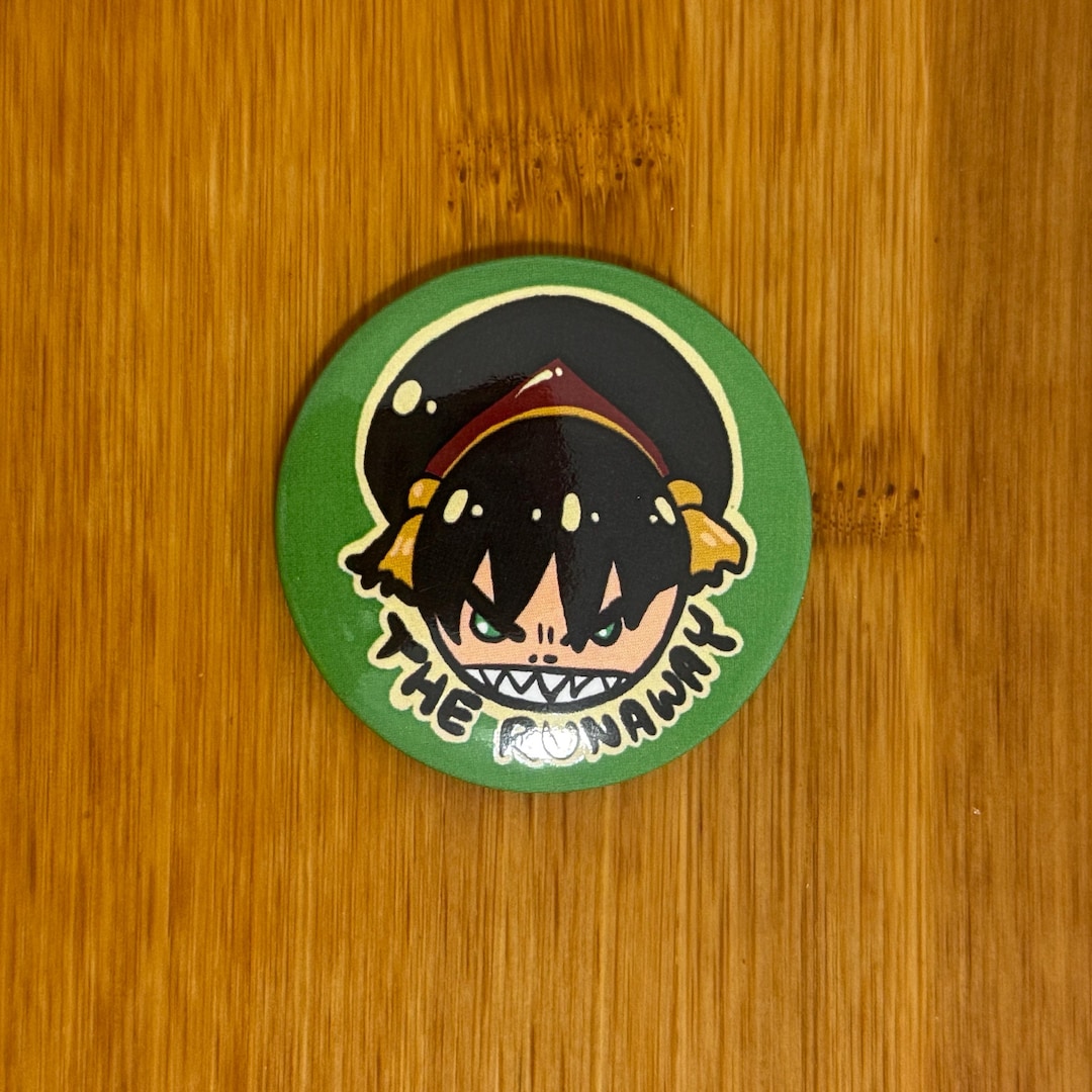 The Runaway Blind Bandit ATLA Cartoon Inspired Pinback Button - Etsy