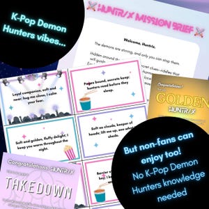 Kpop Demon Hunters Themed Scavenger Hunt - Printable Party Game With 48 ...