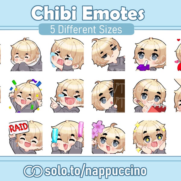 Chibi Emotes Twitch Etsy