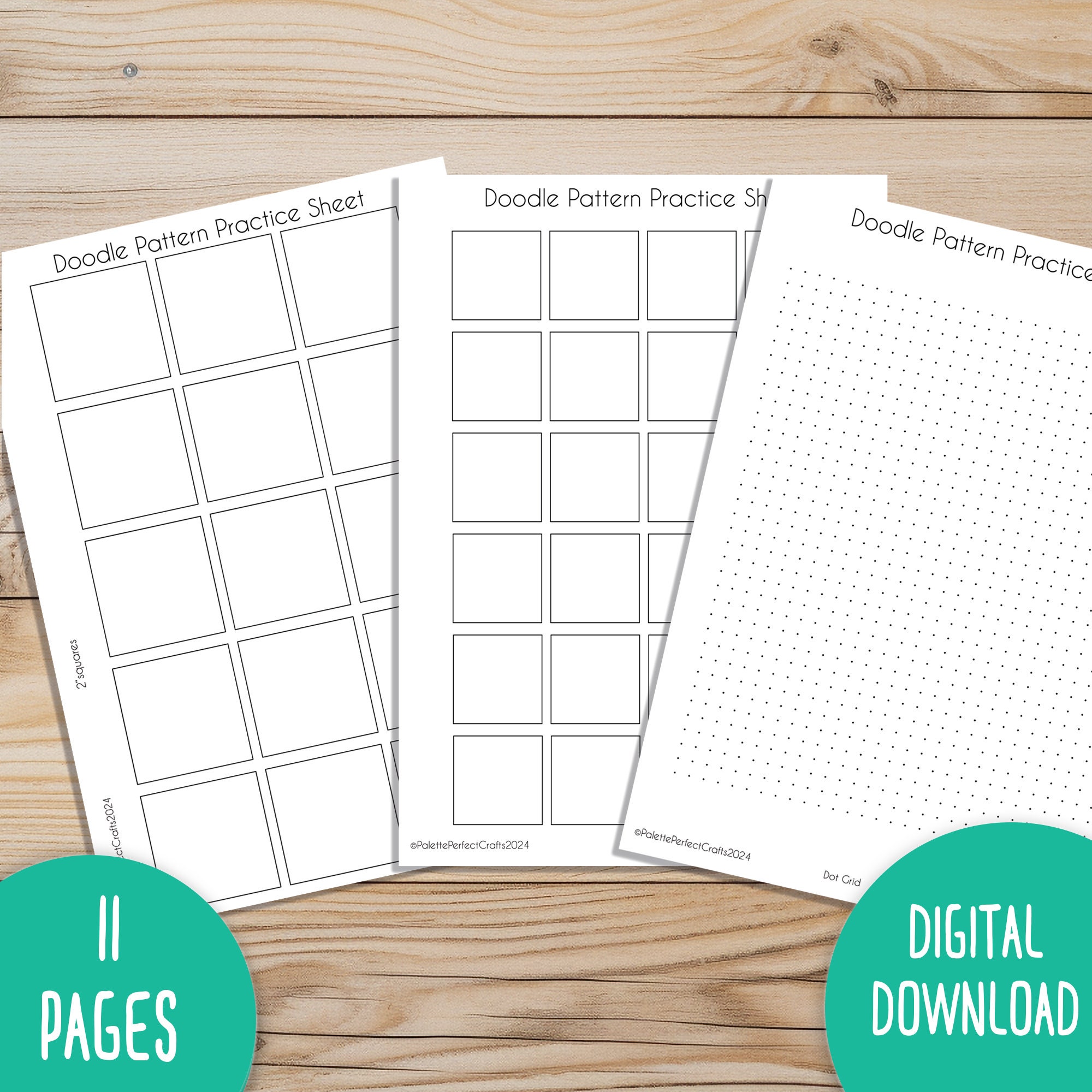 11 Doodle Practice Templates Zen Doodles, A4 & Us Paper Size Templates ...