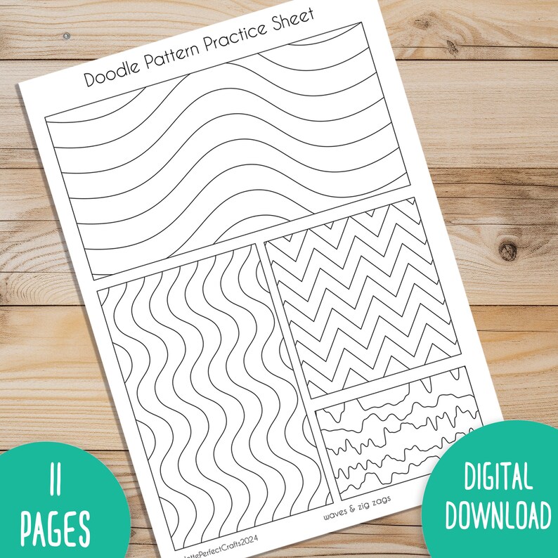 11 Doodle Practice Templates Zen Doodles, A4 & Us Paper Size Templates ...
