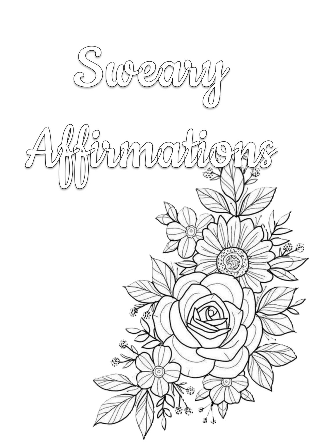 Sweary Affirmations Colouring Book - Etsy