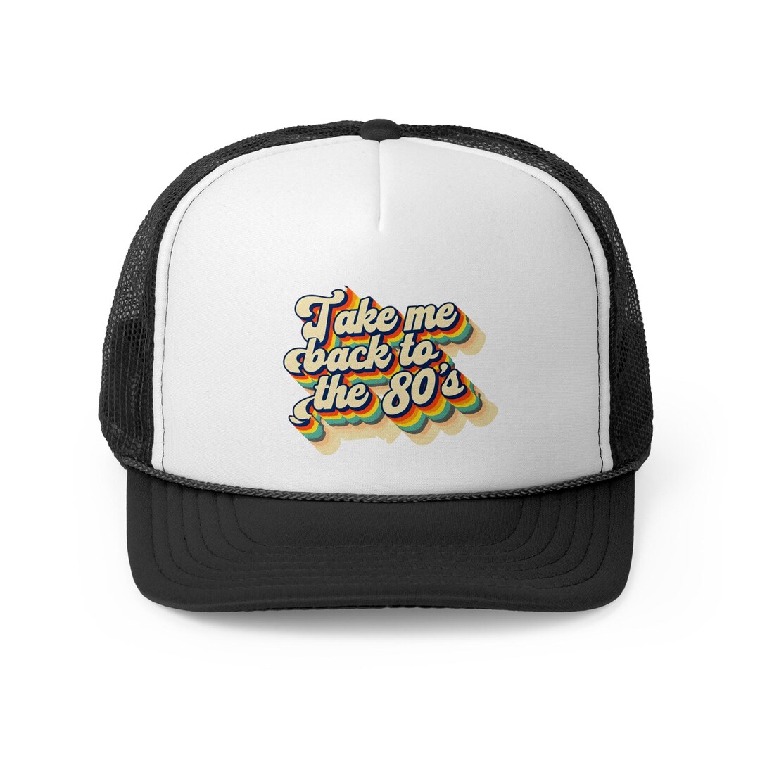 Retro 80's Trucker Cap, Vintage Style Hat, Throwback Fashion, Cool Gift ...
